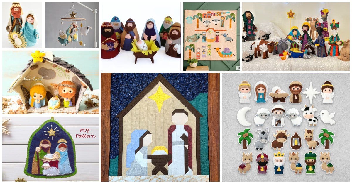 Sew your own Christmas Nativity