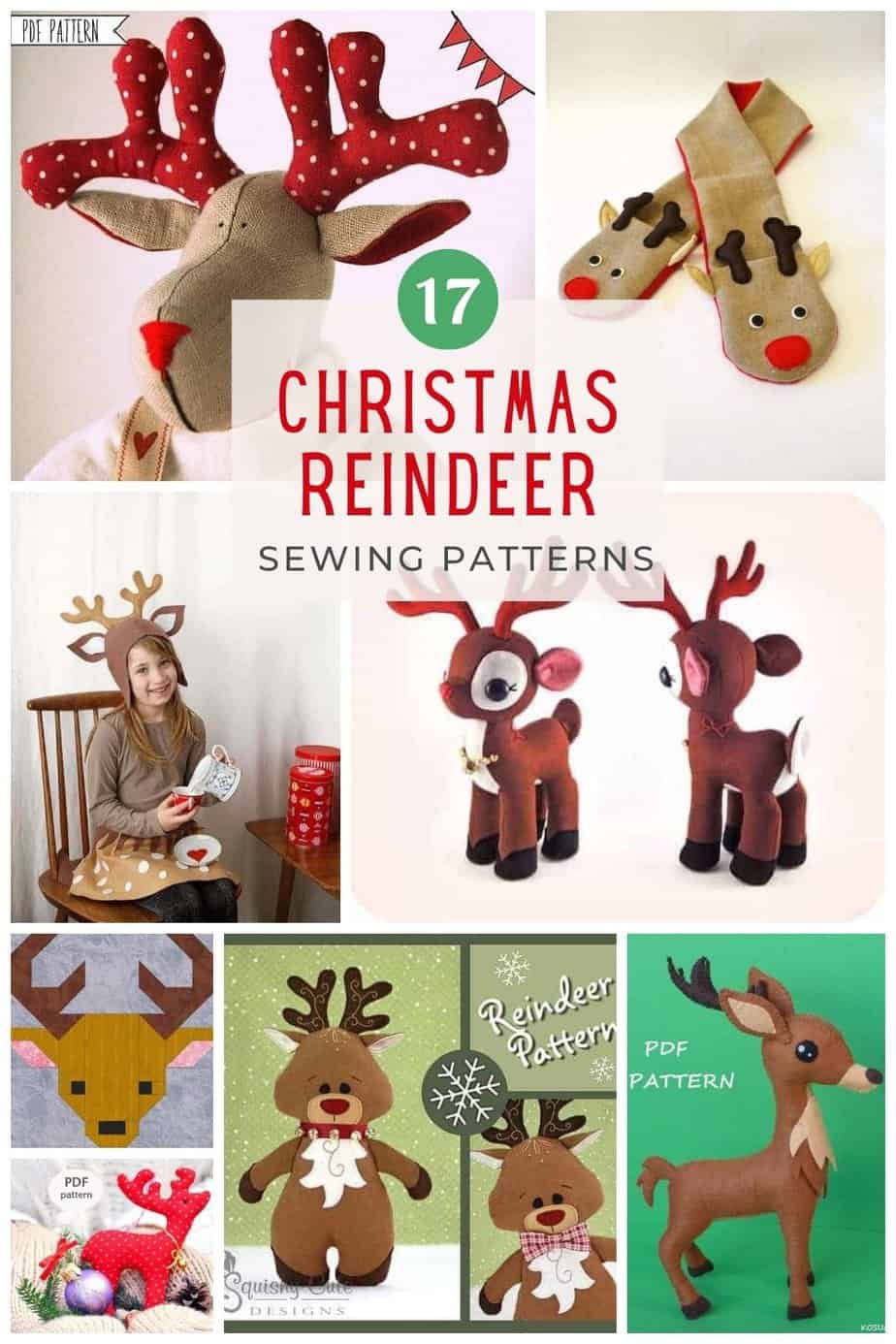 Make your Christmas glow with 21 Reindeer sewing patterns