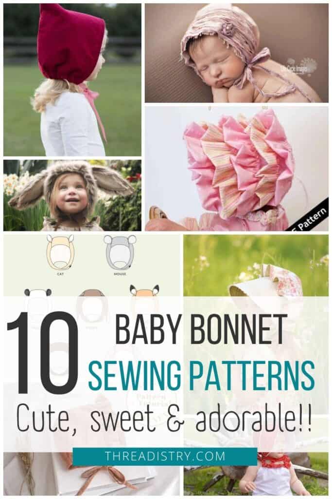 Simply Sweet Baby Bonnet sewing patterns