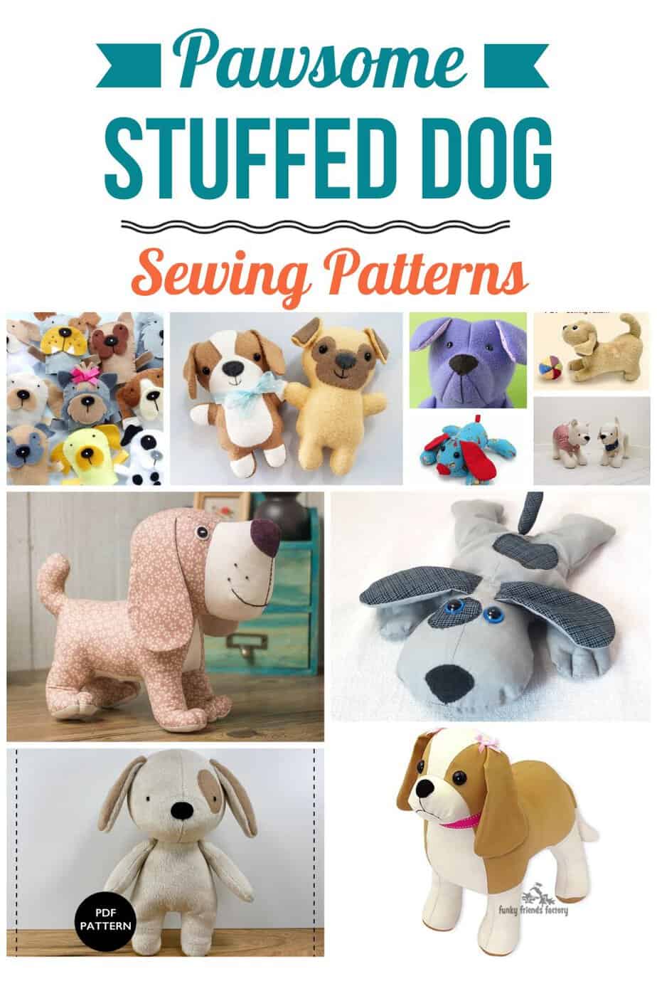 Sew a new best friend with the cutest Stuffed Dog Patterns