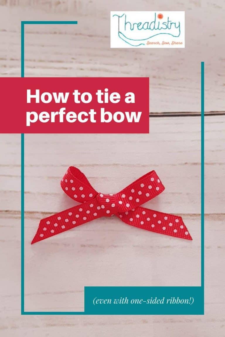 How to tie a perfect bow every time (even with one-sided ribbon!)