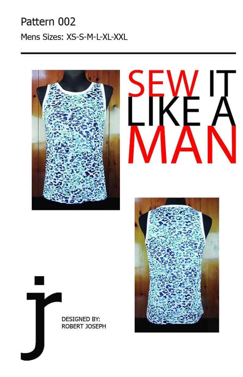 Show off those guns with Men's Tank Top sewing patterns
