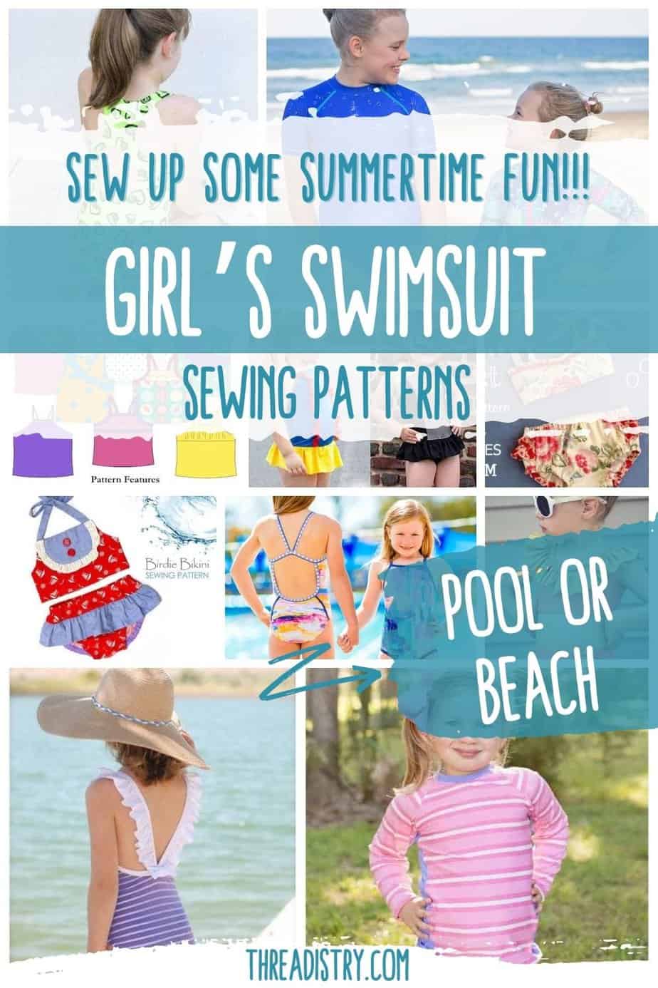 Sweetest Swimwear Sewing Patterns for Girls