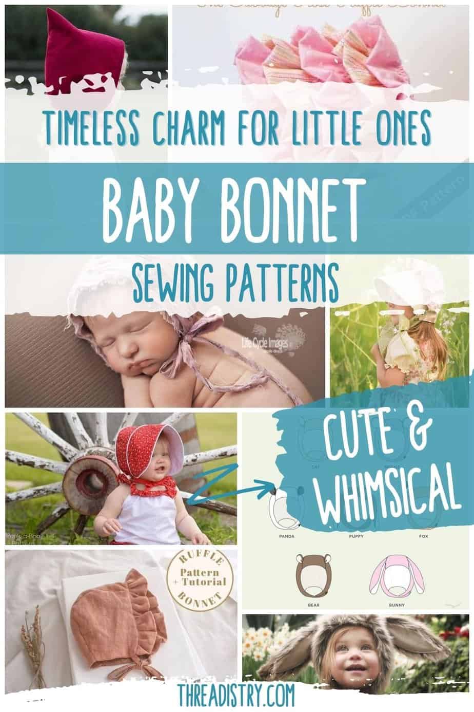 Simply Sweet Baby Bonnet sewing patterns