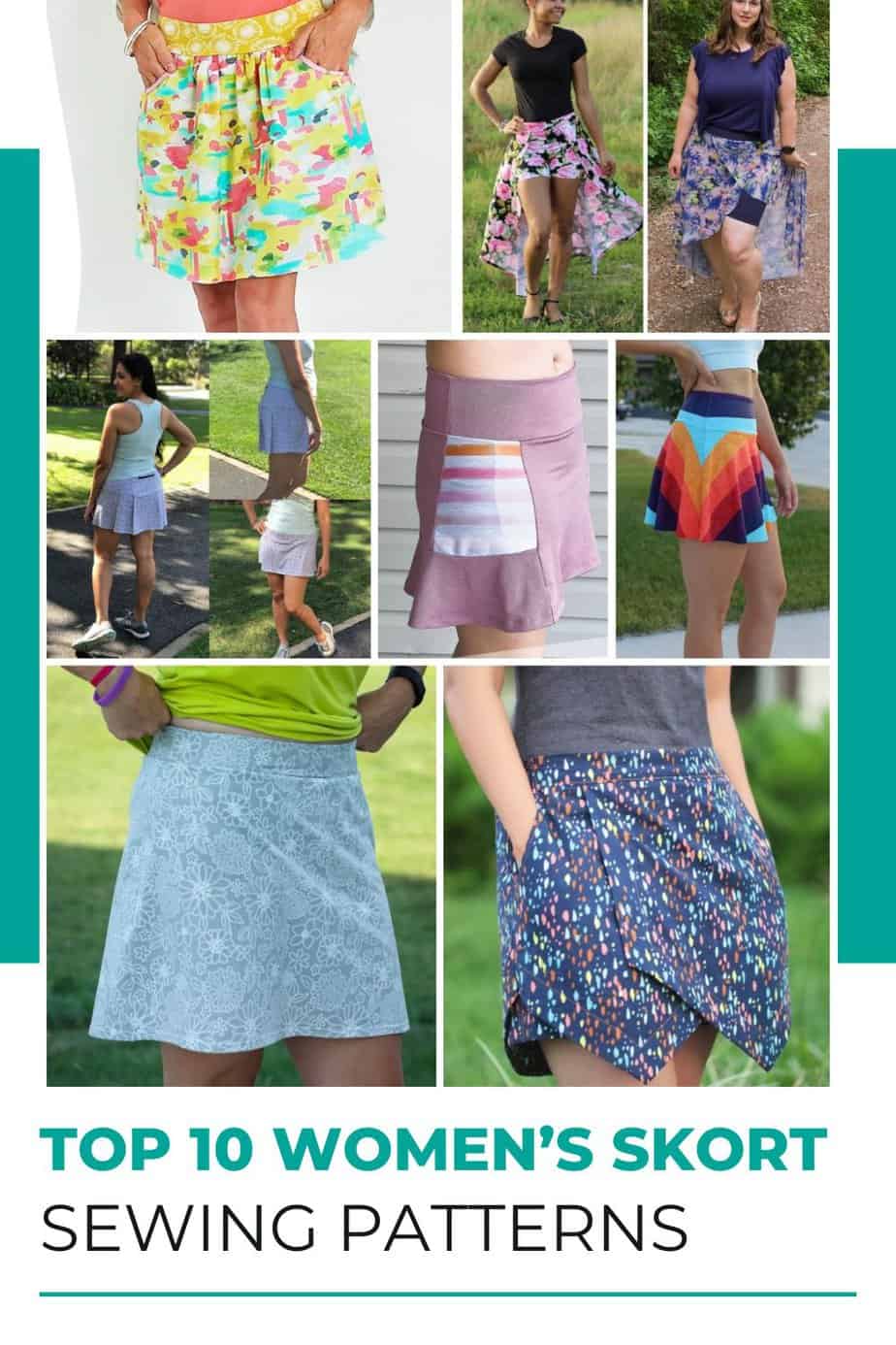 10 Must-Try Women's Skort Sewing Patterns